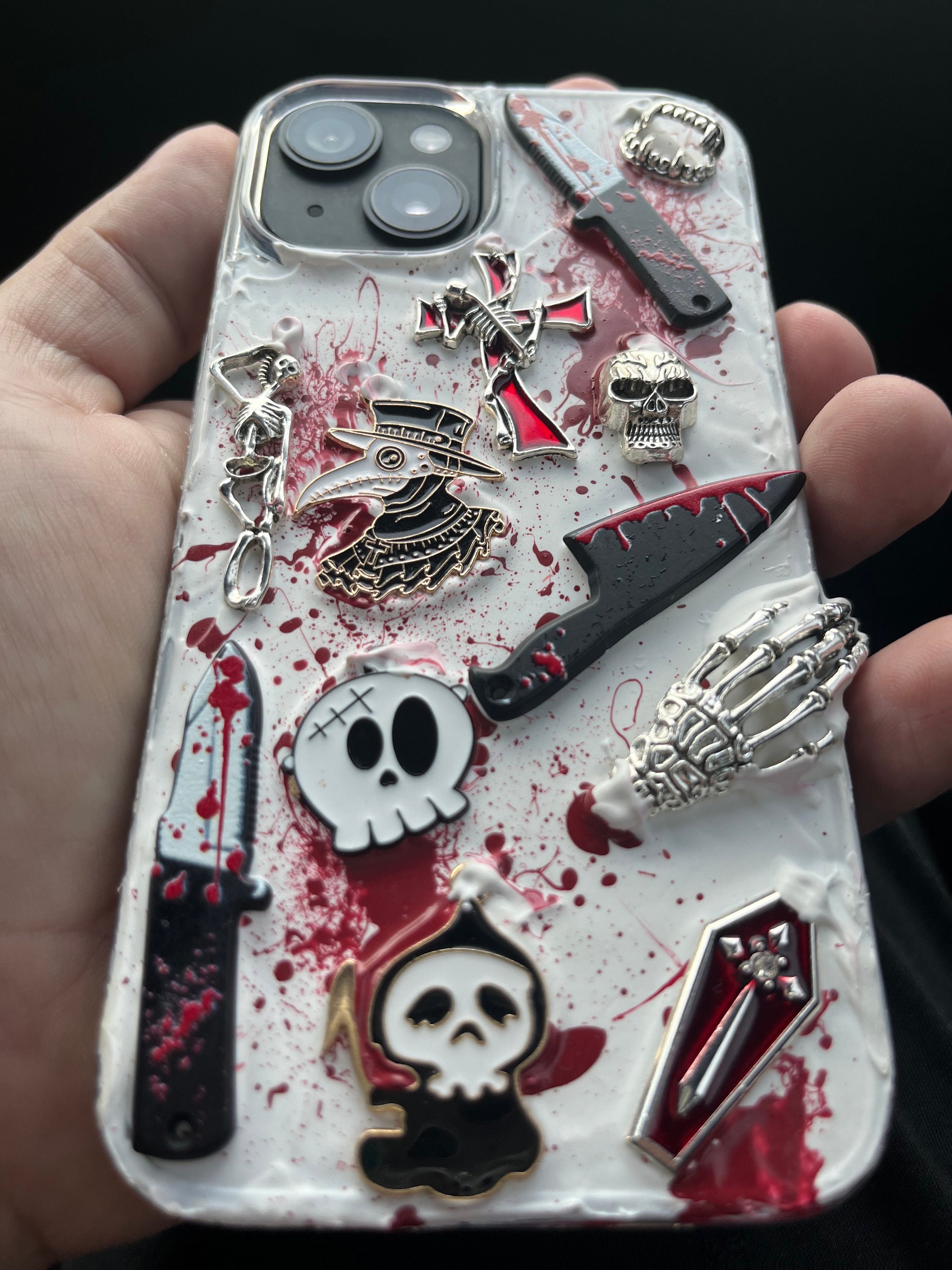 Spooky/scary Decoden Phone Case - Etsy