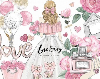 Love Clip Art Valentine's Day Anniversary Romance | Etsy