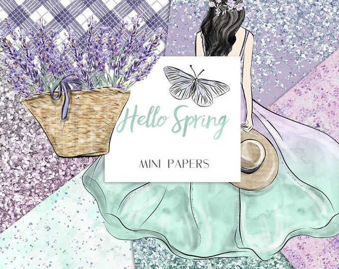 Instant Hand Drawn Clip Arts Digital Papers & by Bloomsical