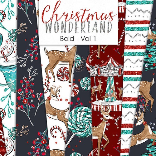 Christmas Digital Paper Pack Seamless Pattern Seasonal - Etsy
