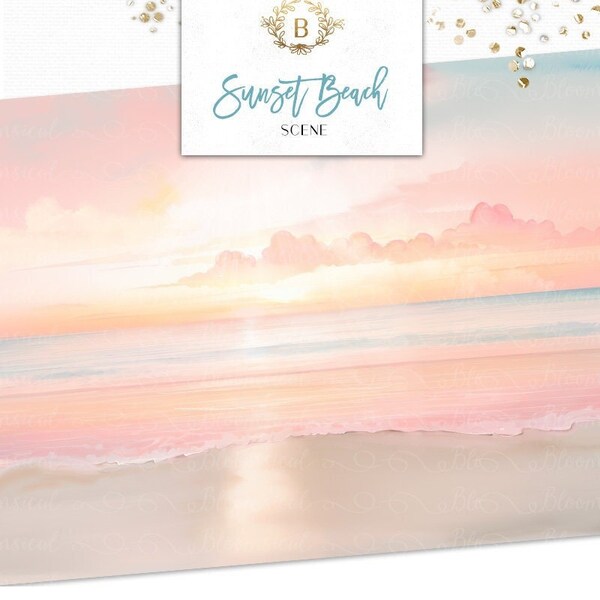 Pastel Beach Scenes - Etsy