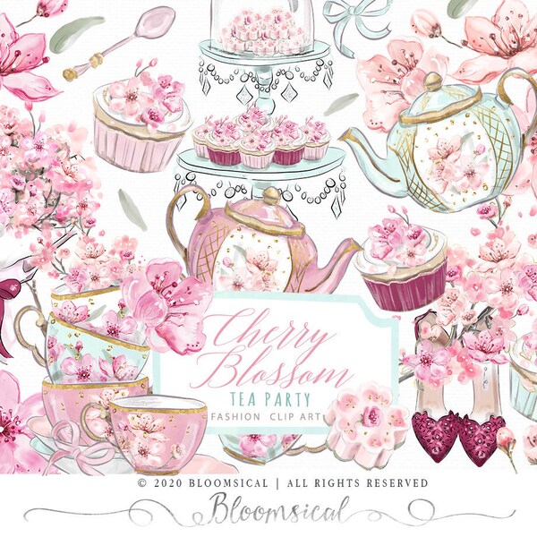 Tea Party Clipart - Etsy