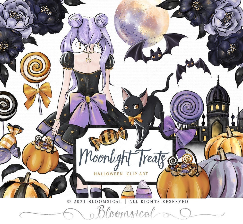 Halloween Moon Clip Art