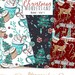 Christmas Digital Paper Pack Reindeer Peppermint Candy Chocolate ...