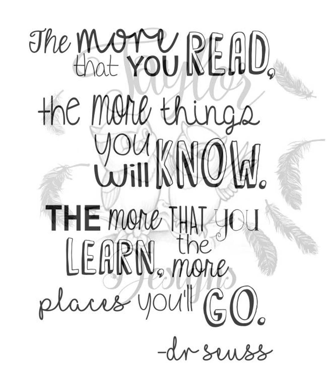 The More You Read the More You Know SVG File - Etsy