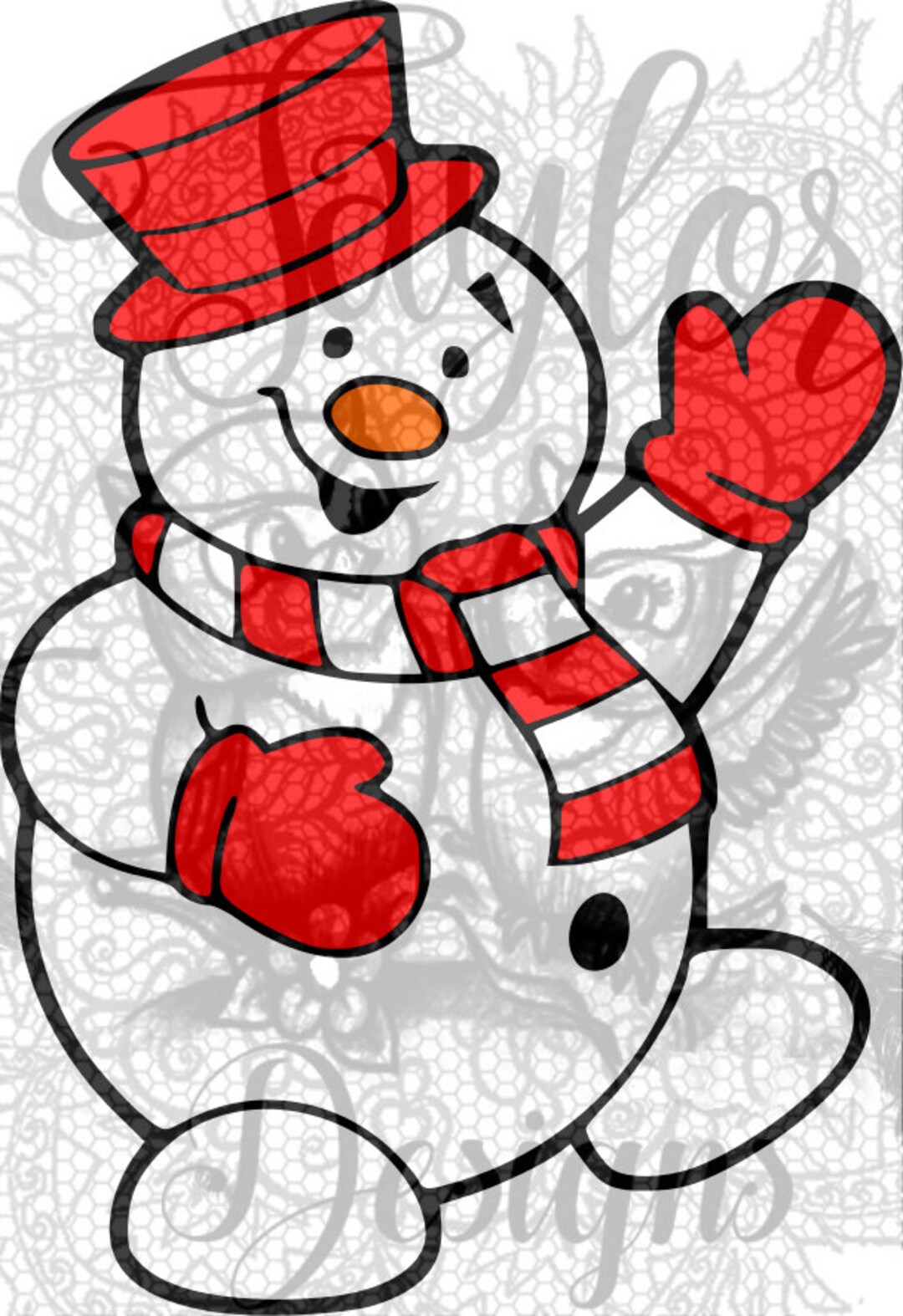 Snowman Svg File - Etsy