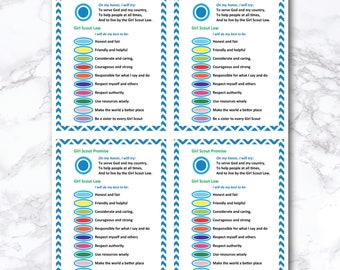 Daisy Girl Scout Snack Calendar Editable Printable Instant | Etsy