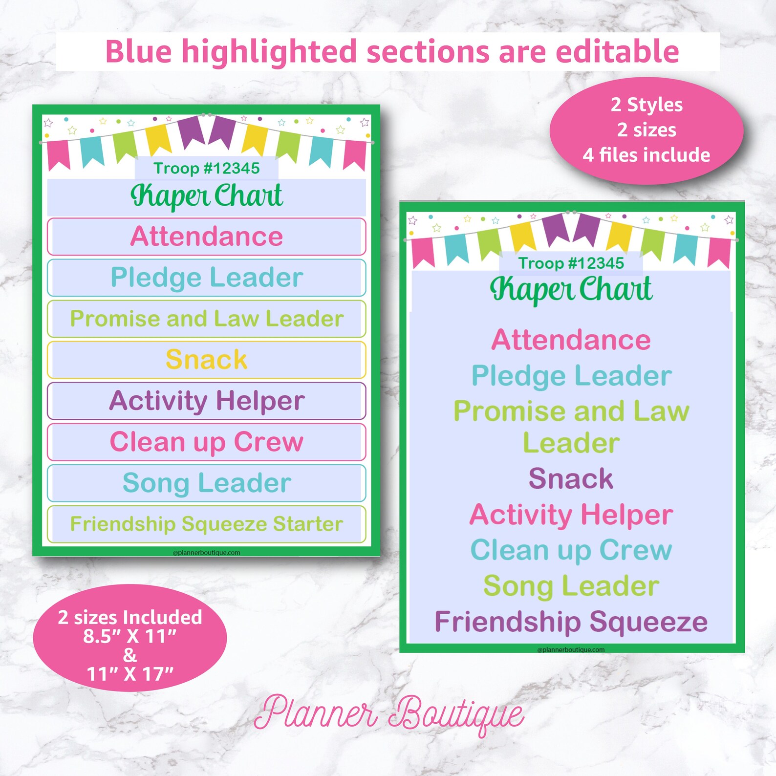 Student Jobs Kaper Chart With Name Labels Meeting Board (digital ...