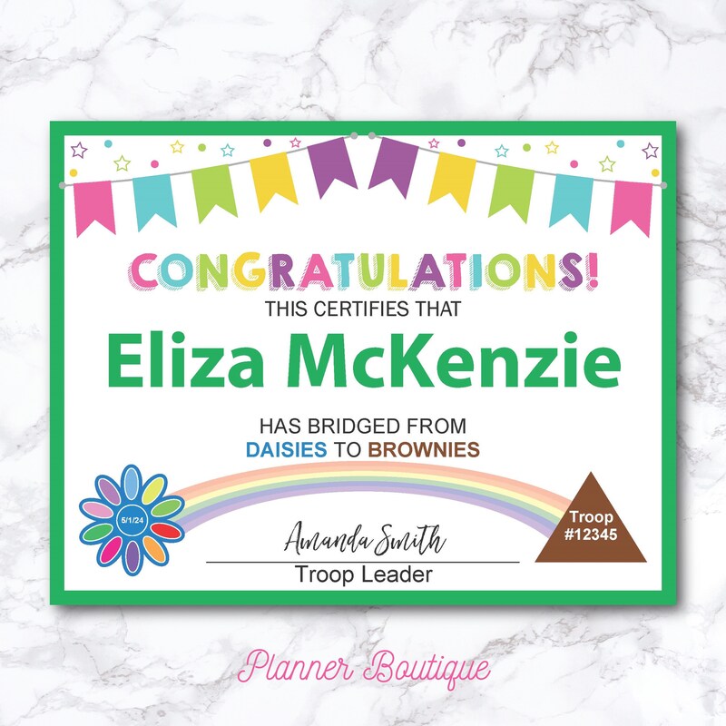 Bridging Certificate - Etsy