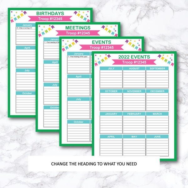 Girl Scout Planner - Etsy
