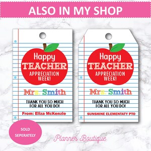 Editable Teacher & Staff Appreciation Week Flyer Itinerary Printable ...