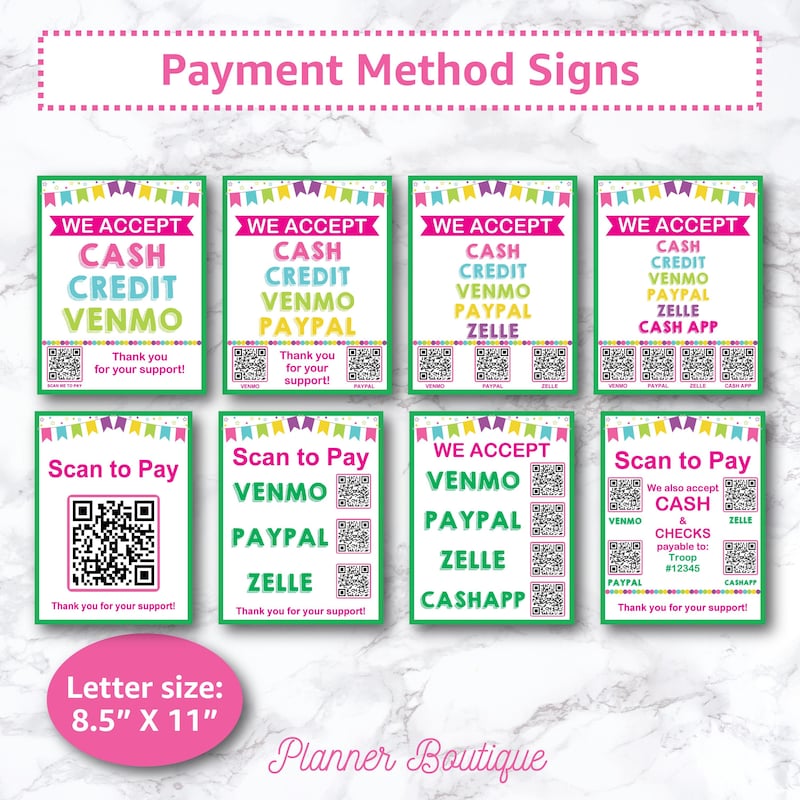 Payments Accepted Sign - Etsy