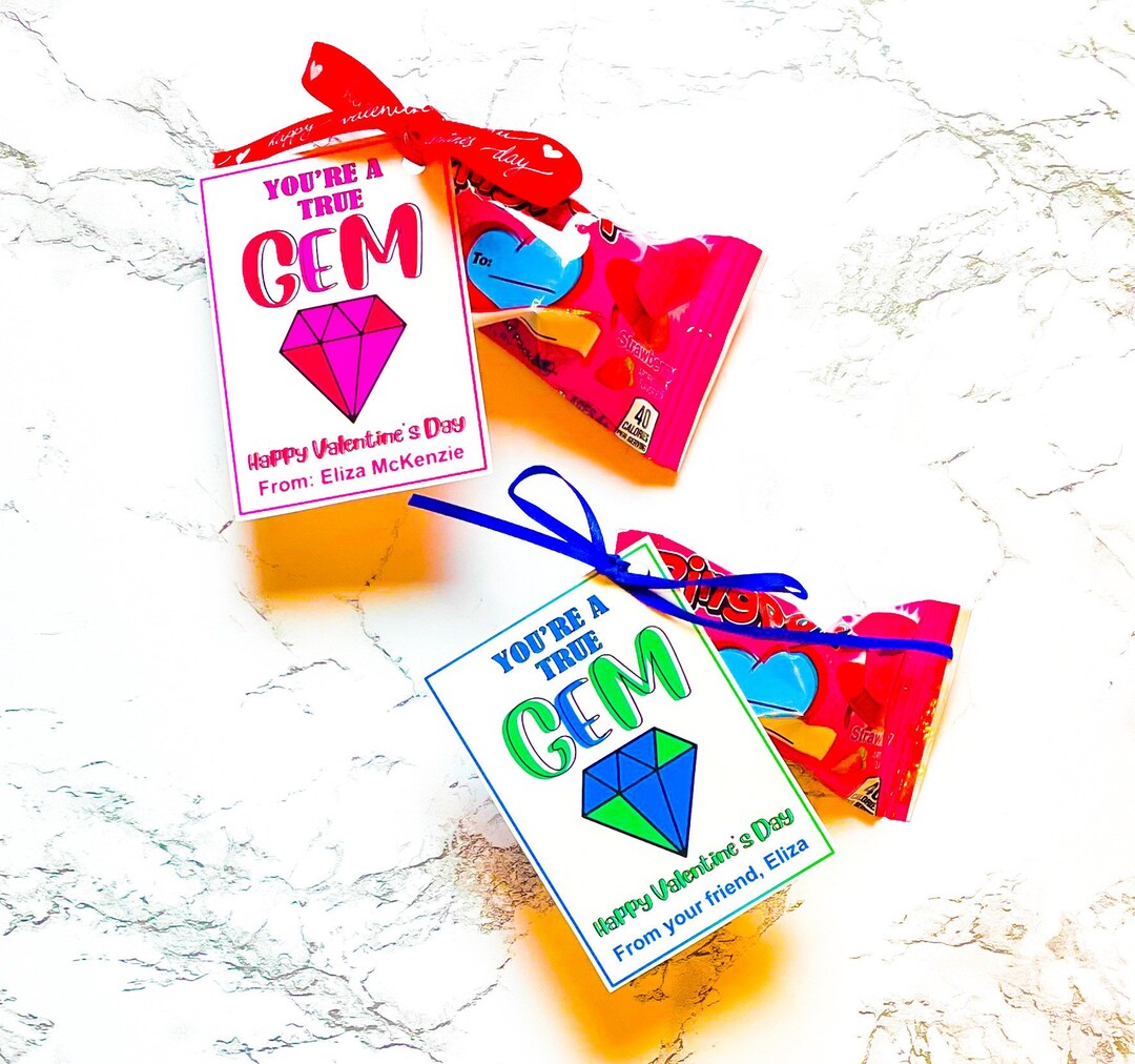 Ring Pop Valentine's Day Card, Printable Valentine Card, Classroom ...