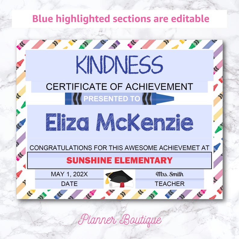 End of Year Award Certificate: Classroom Ceremony (PDF) - Etsy