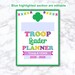 Girl Scout Troop Leader Binder Cover, Printable, Fillable, Editable ...