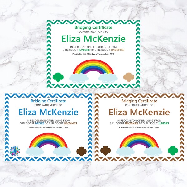 Bridging Certificate - Etsy
