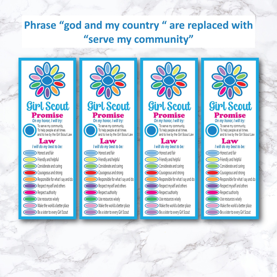 Girl Scout Promise and Law Printable, Daisy Girl Scout, Daisy Petals ...
