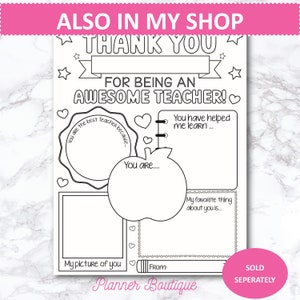 Teacher Appreciation Week Printable, All About My Teacher, Teacher ...