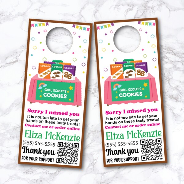Girl Scout Cookie Door Hanger - Etsy