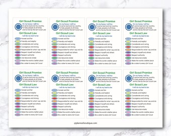 Girl Scout Promise and Law Printable, Daisy Girl Scout, Daisy Petals ...