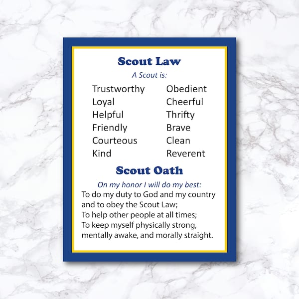 Cub Scout Oath - Etsy