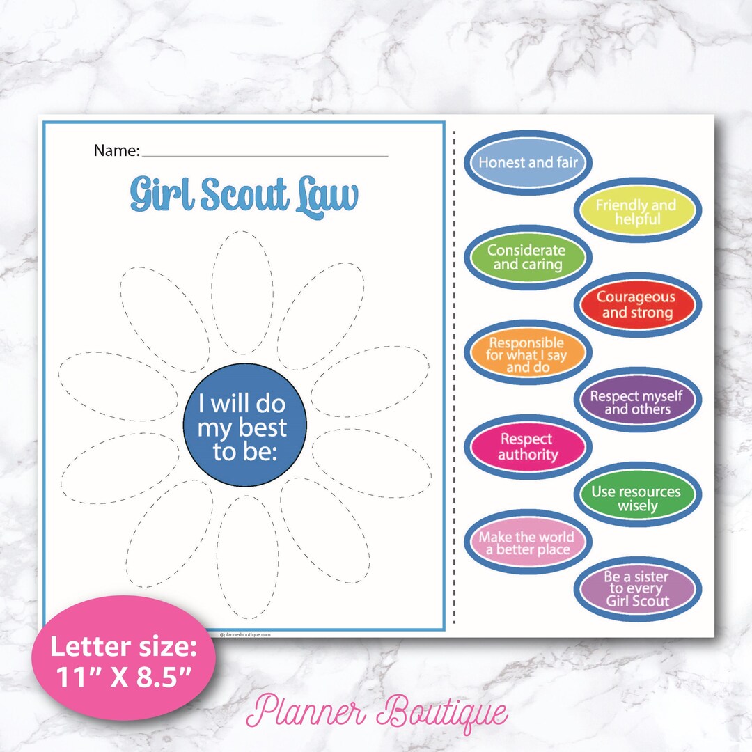 Daisy Petals Flower Garden Cut and Paste Petal Activity Girl Troop ...