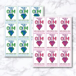 Ring Pop Valentine's Day Card, Printable Valentine Card, Classroom ...