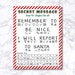 Personalized Elf Secret Message: Christmas Puzzle Worksheet (instant ...