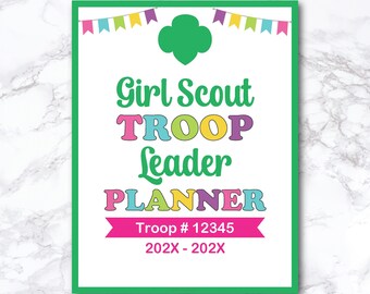 Girl Scout Printable Girl Scouts Leader Planner Girl Scout - Etsy