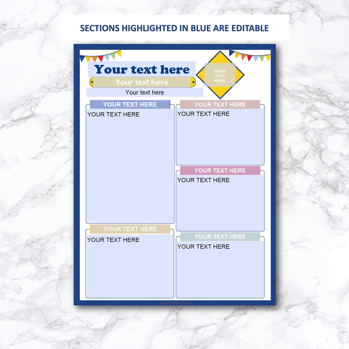 Meeting Agenda: Editable Planner (digital Download) - Etsy