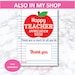Teacher Appreciation Week Room Service Door Hanger (digital Download ...