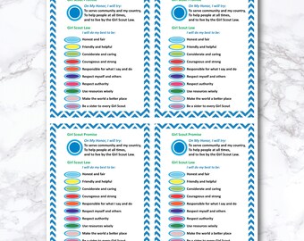 Printable Girl Scout Law | Etsy