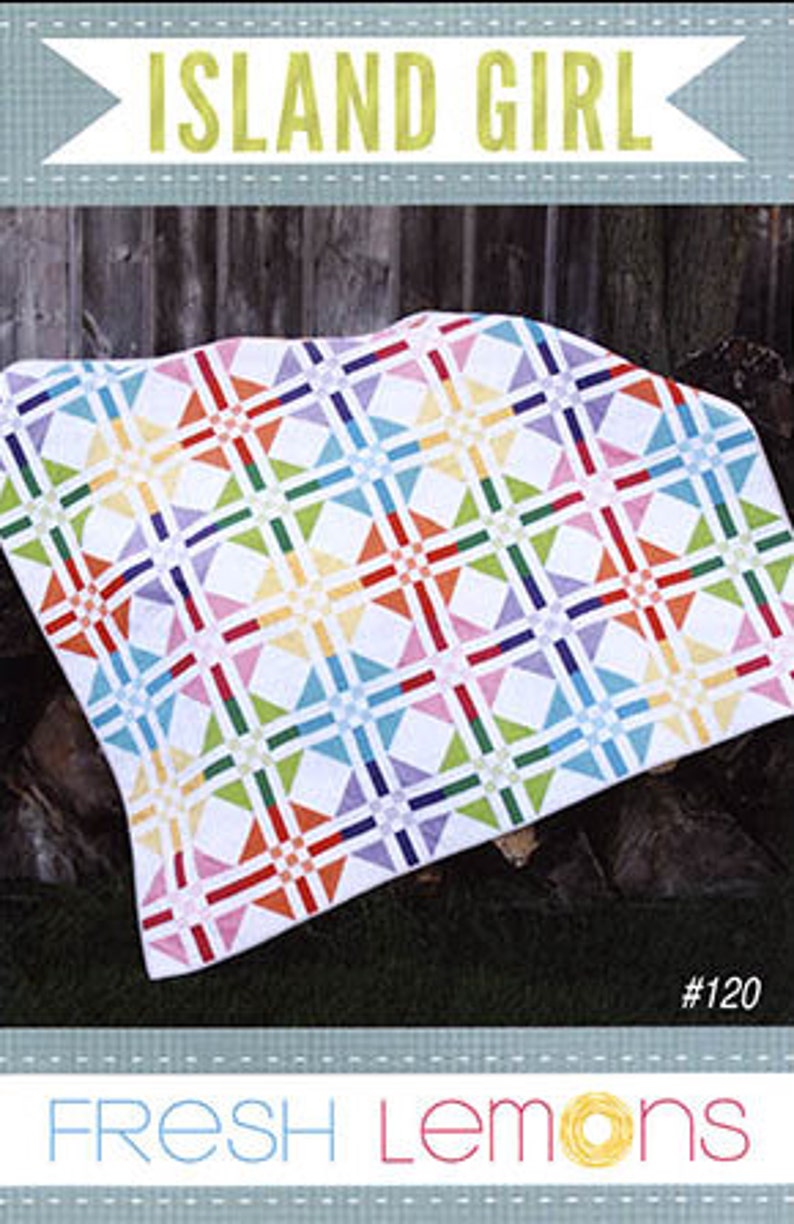 Island Girl Quilt Pattern ~ Lap Throw Quilt ~ Fresh Lemons Quilt - Etsy