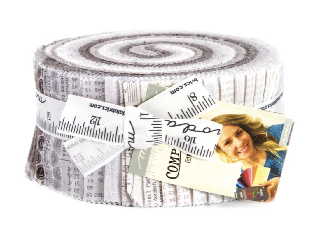 OOP Compositions Jelly Roll by Basic Grey for Moda Fabrics 100% Cotton ...