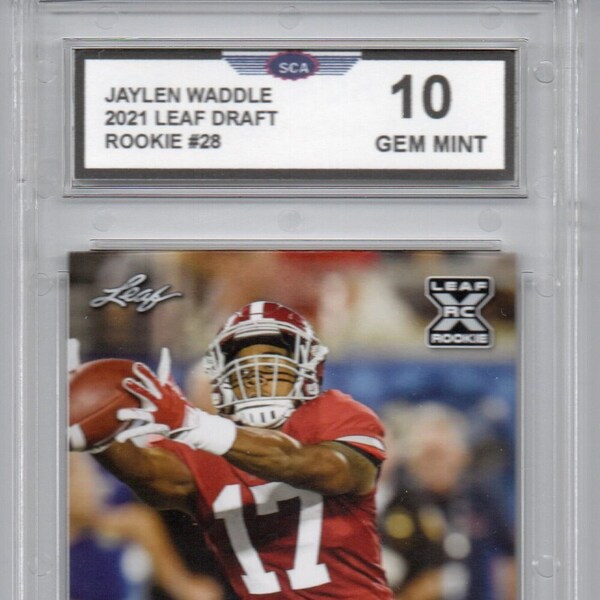 Jaylen Waddle Rookie Card Etsy