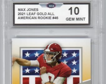 Mac Jones Autographed Rookie Card | Etsy