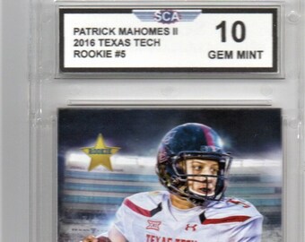 Patrick Mahomes Texas Tech Card - Etsy