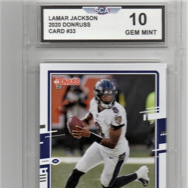 Lamar Jackson Football Card Signed - Etsy