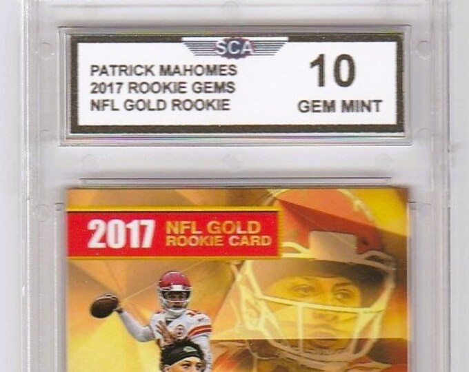 PATRICK MAHOMES II 2017 Rookie Gems Nfl Gold Rookie Card Kansas City ...