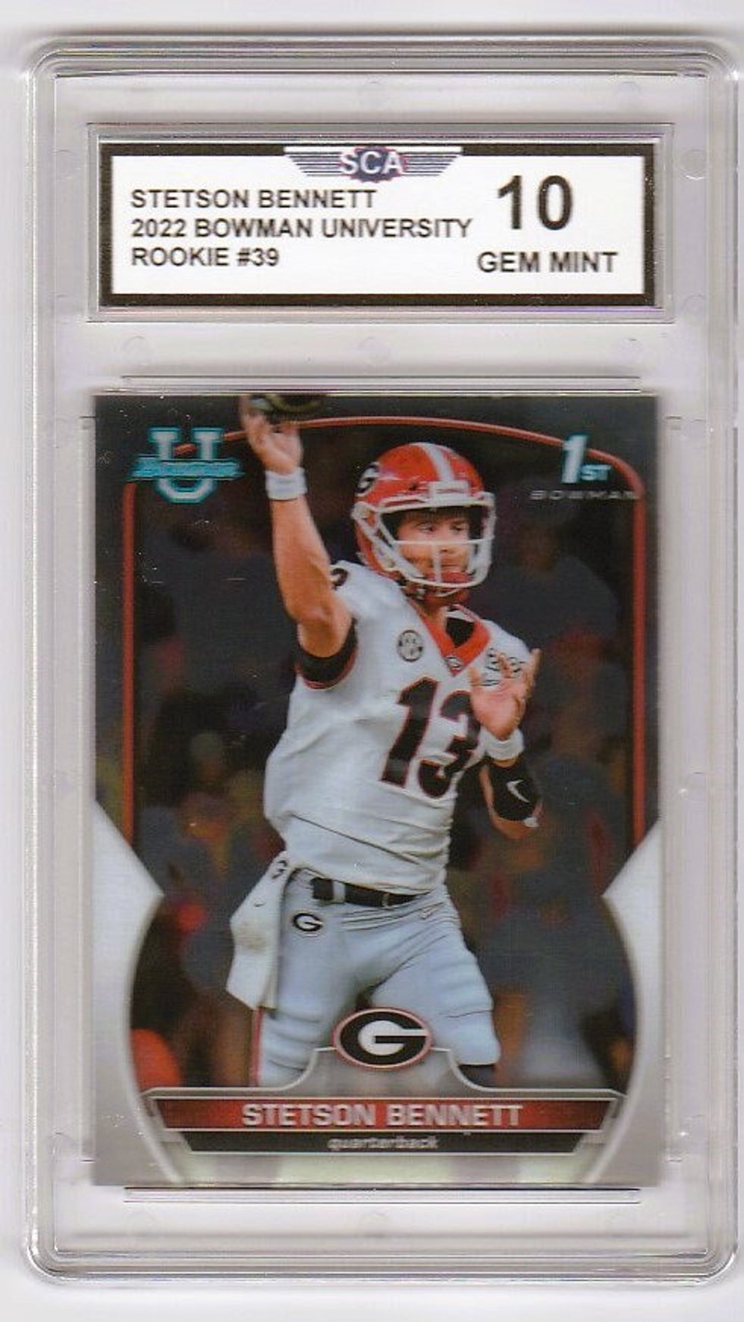 STETSON BENNETT 2022 BOWMAN University Chrome Rookie Card La Rams - Etsy