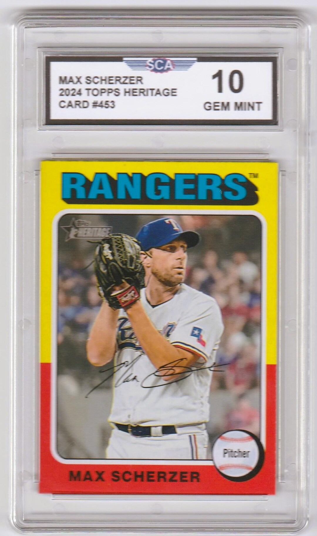 MAX SCHERZER 2024 TOPPS Heritage Card Circa 1975 Topps Toronto Blue ...