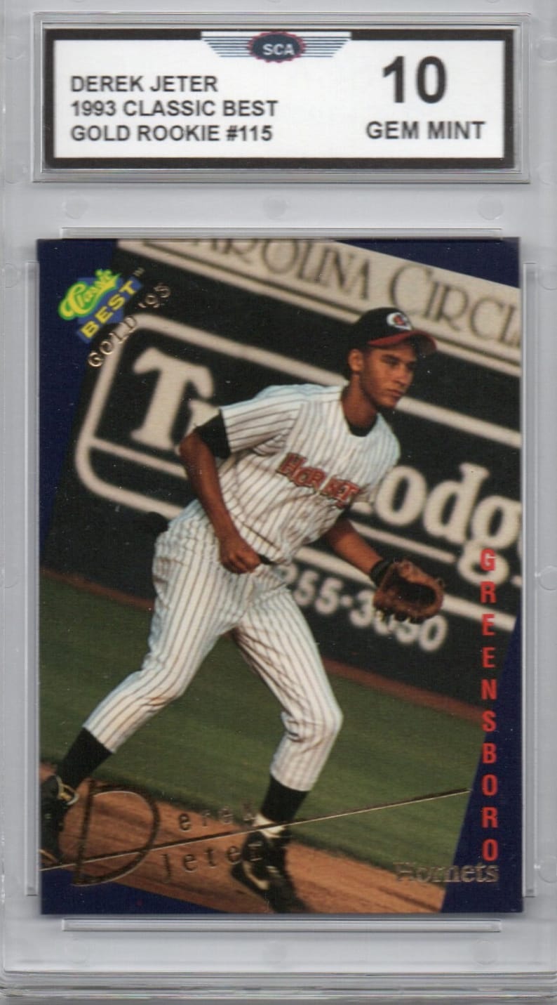 DEREK JETER 1993 Classic Best Gold Rookie Card - Etsy