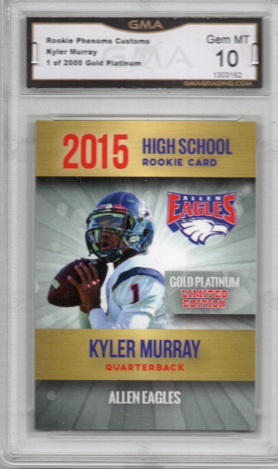 KYLER MURRAY 2015 Rookie Phenoms Gold Platinum Rookie Card | Etsy