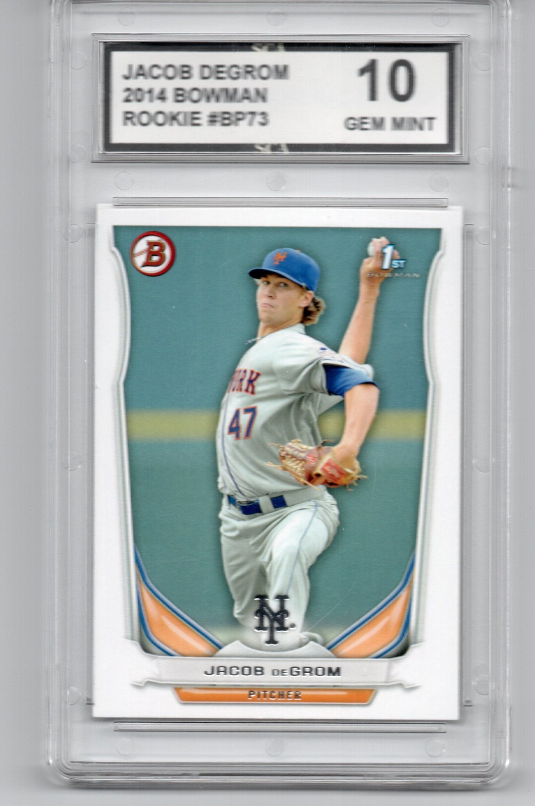 JACOB DEGROM 2014 Bowman Rookie Card Texas Rangers - Etsy