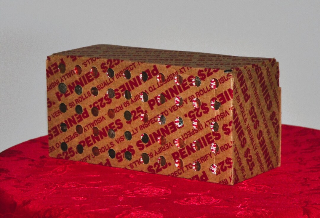 BANK BOX of Pennies Fifty Rolls Unopened Unsearched Lots of Copper - Etsy