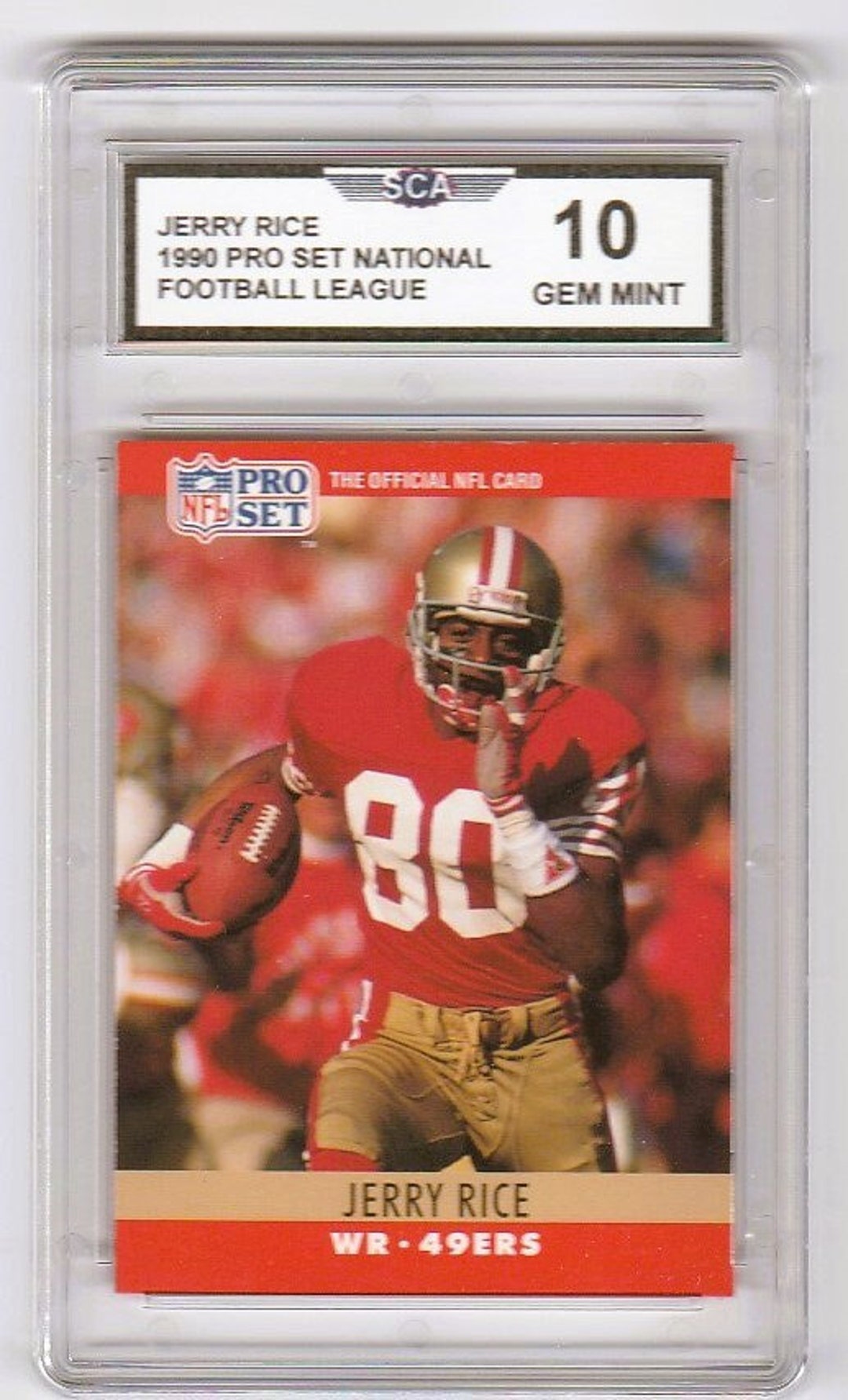 JERRY RICE 1990 PRO Set National Football League San Francisco 49ers - Etsy