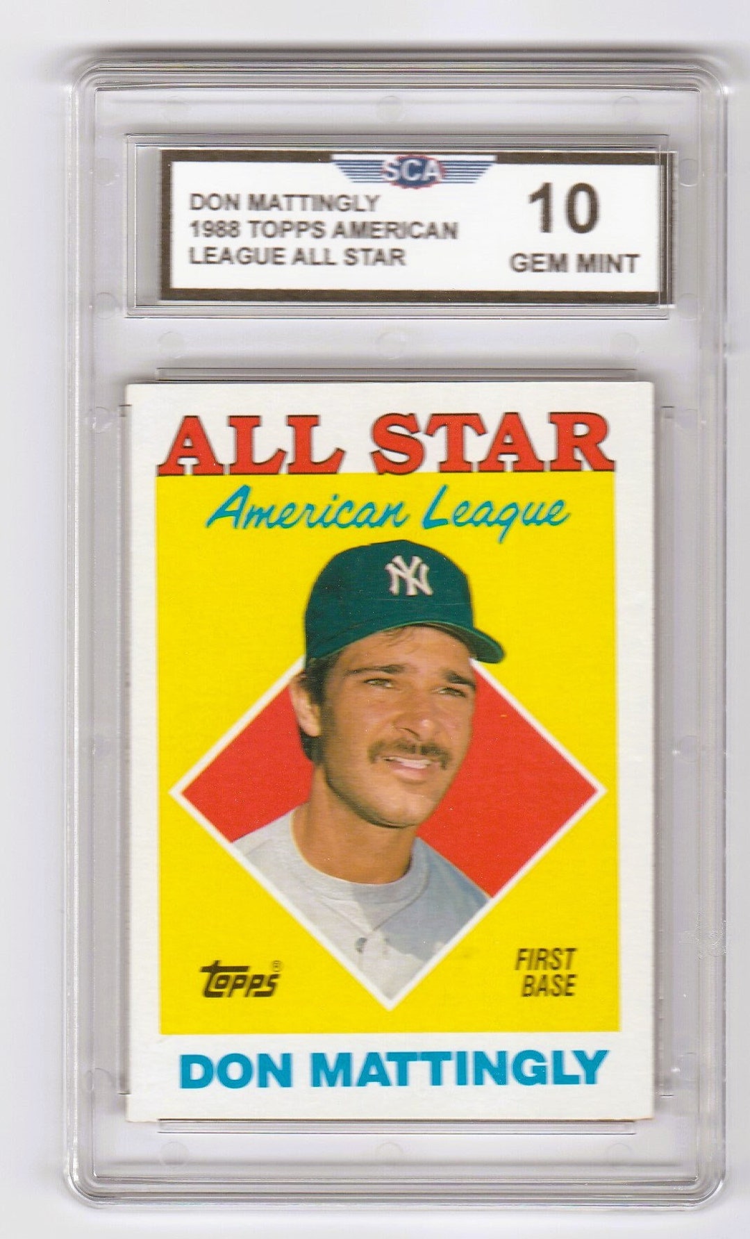 DON MATTINGLY 1988 TOPPS American League All Star Ny Yankees - Etsy