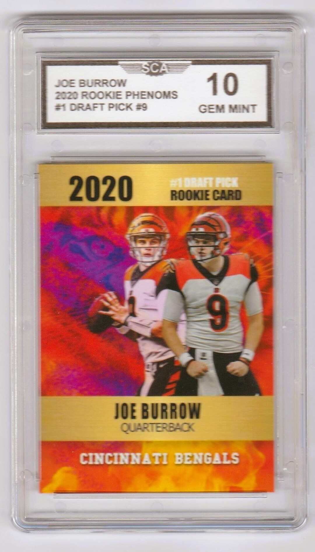JOE BURROW 2020 ROOKIE Phenoms #1 Draft Rookie Card Cincinnati Bengals ...