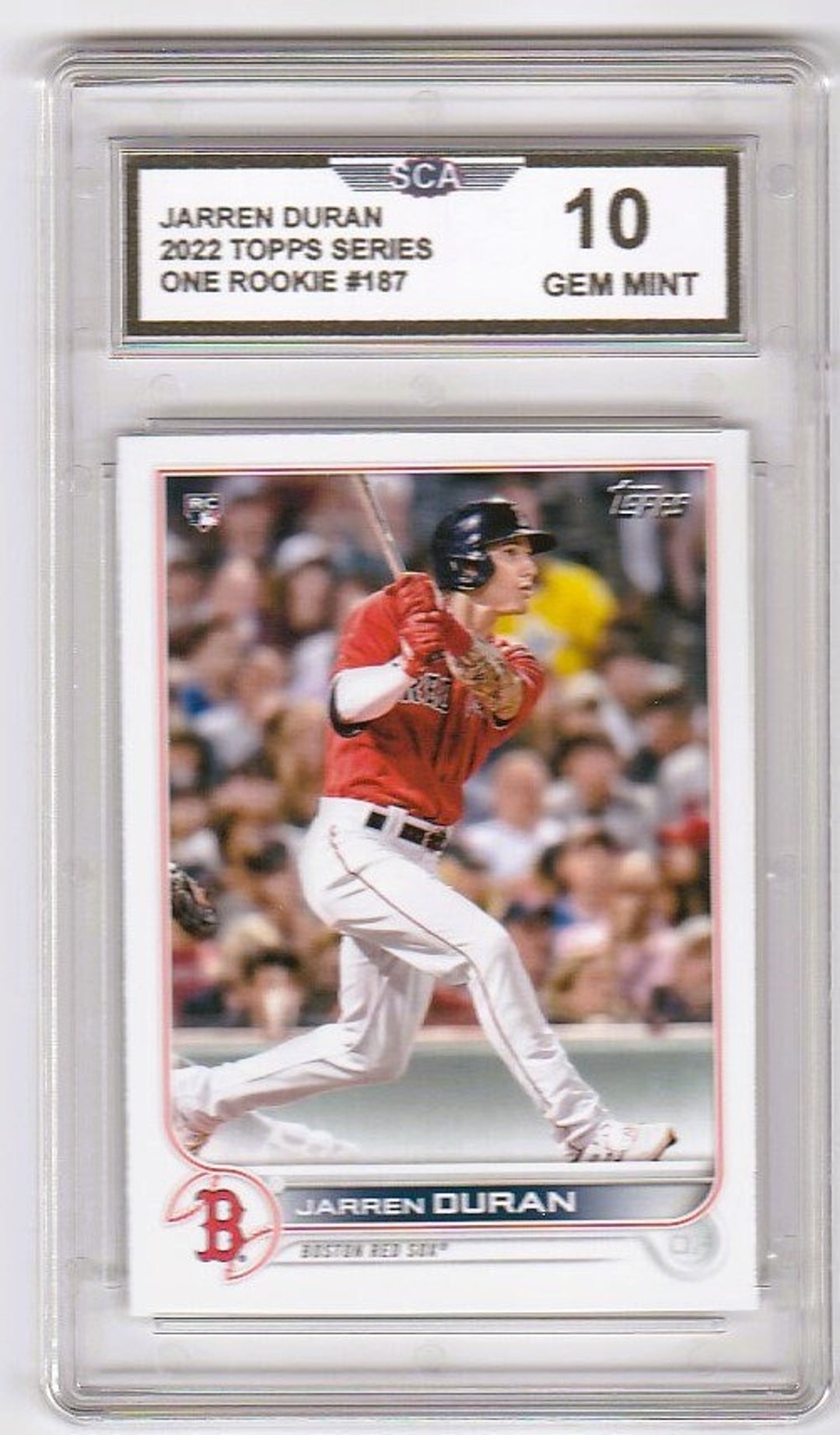 JARREN DURAN 2022 TOPPS Series One Rookie Card Boston Red Sox - Etsy