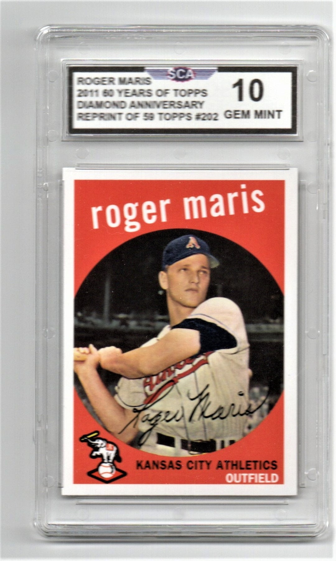 ROGER MARIS 2011 60 Years of Topps Reprint of His 1959 Topps Card - Etsy